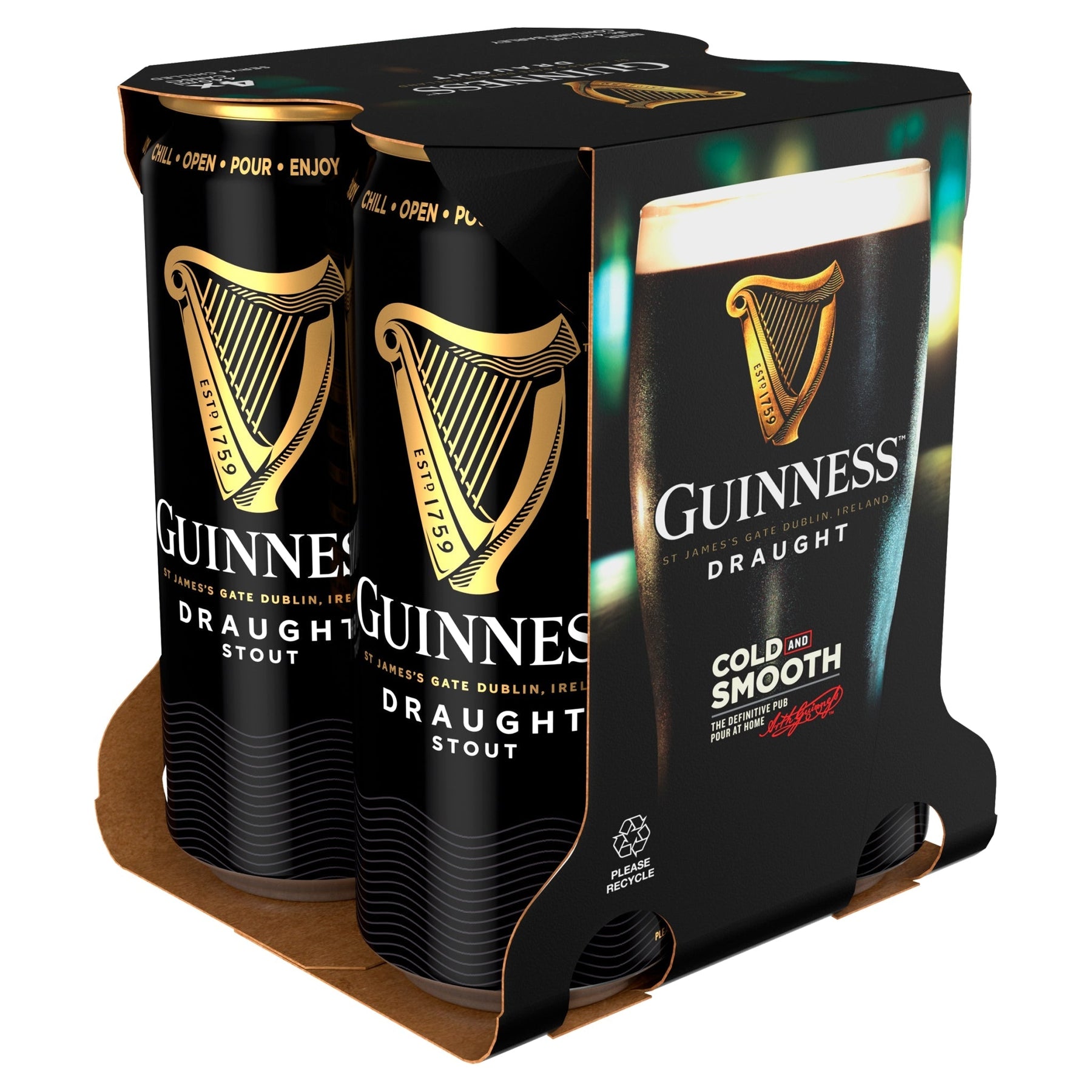 Guinness Draught Stout Beer 24 x 440ml – Fletcher Drinks