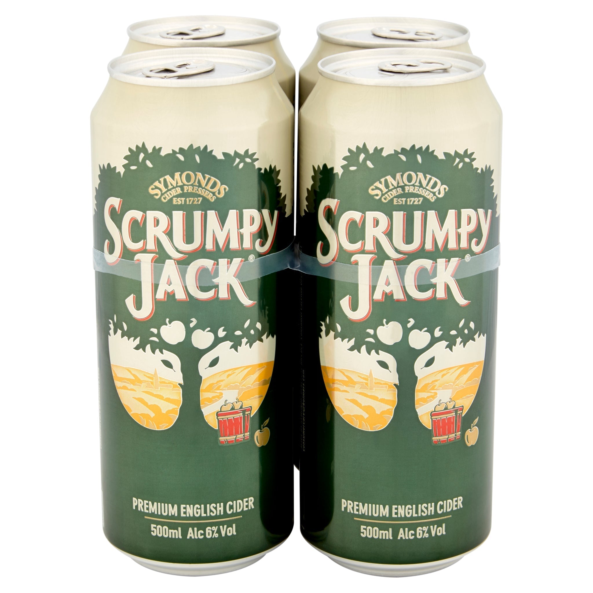 Scrumpy Jack Premium British Cider 24 x 500ml Cans – Fletcher Drinks