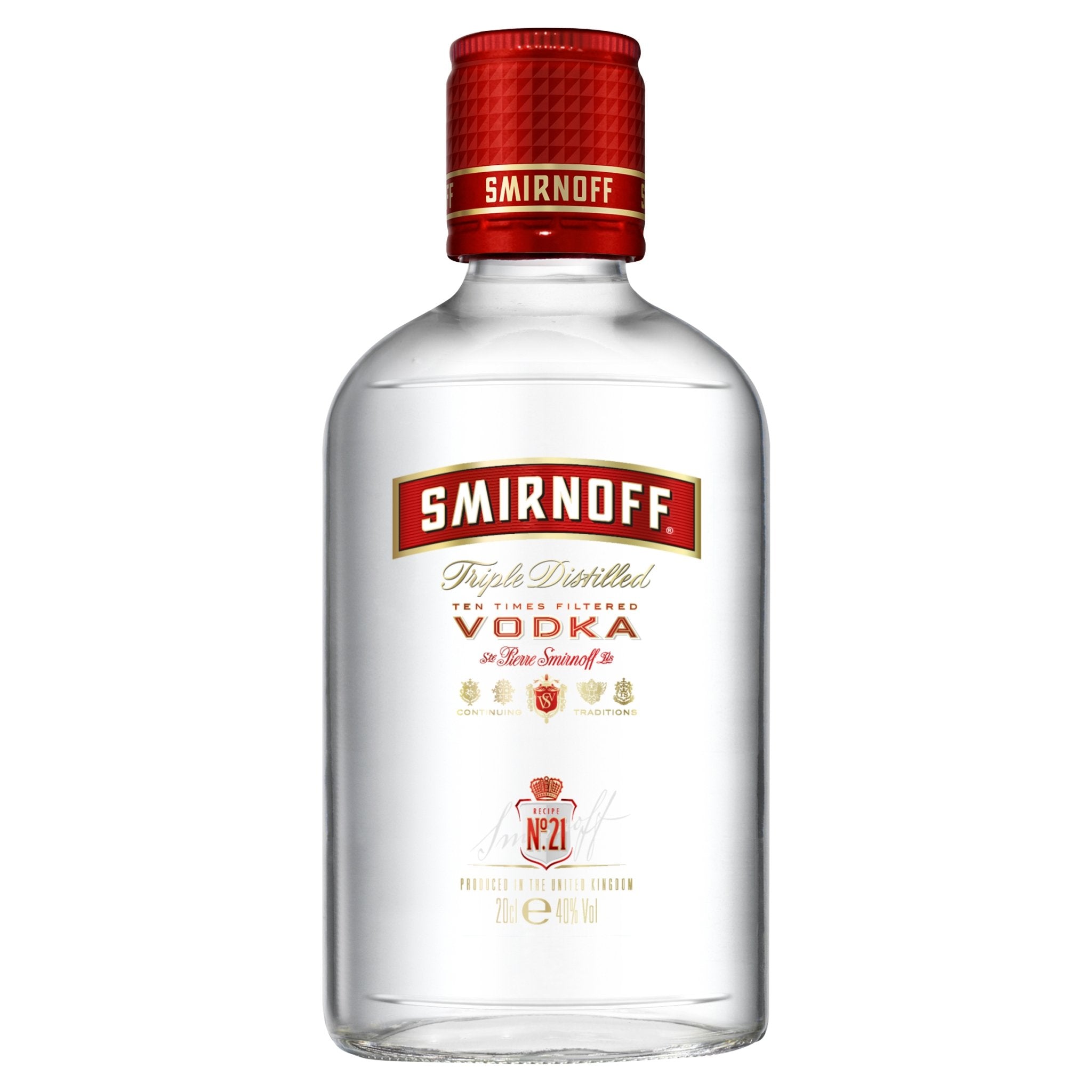 Smirnoff Red Label Vodka 20cl – Fletcher Drinks
