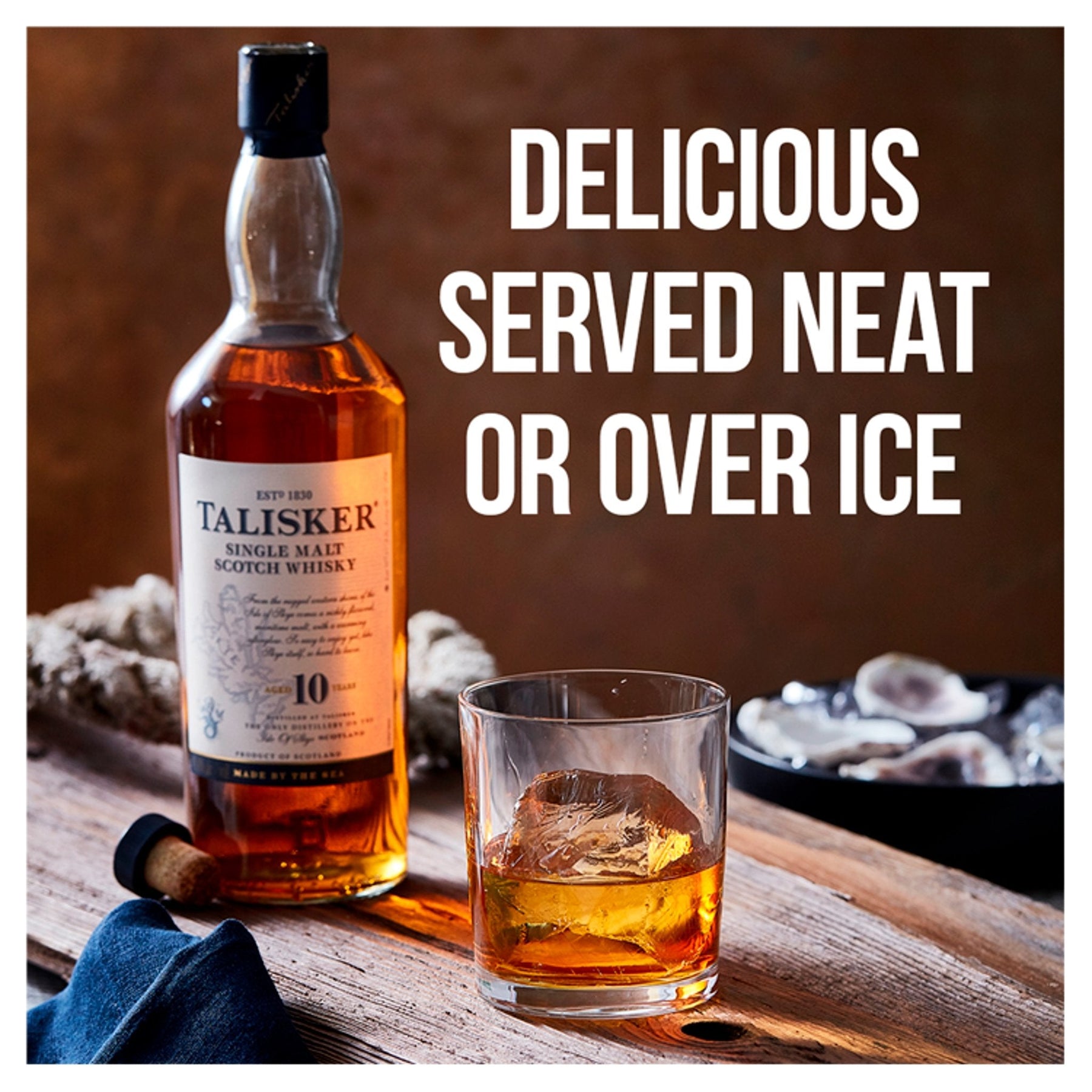 Talisker 10 Year Old Single Malt Scotch Whisky 70cl – Fletcher Drinks