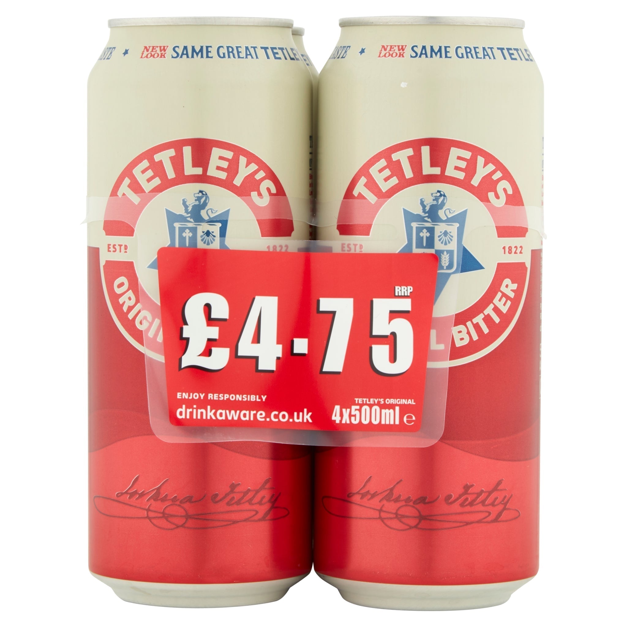 Tetley's Original Bitter Ale Beer 4 x 440ml – Fletcher Drinks